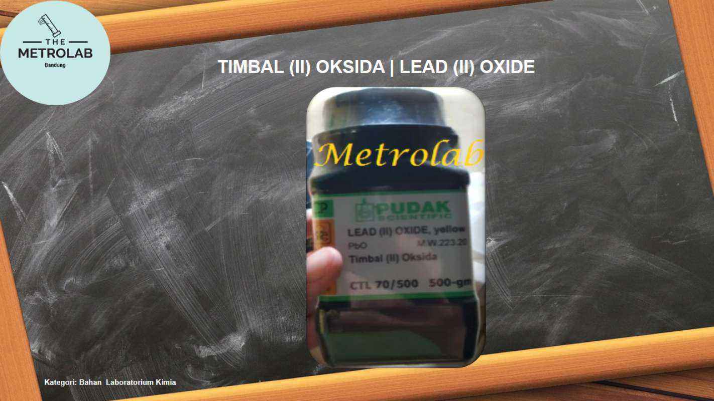 Jual Timbal (ii) Oksida | Lead (ii) Oxide | Pbo | 500 Gr Di Seller ...