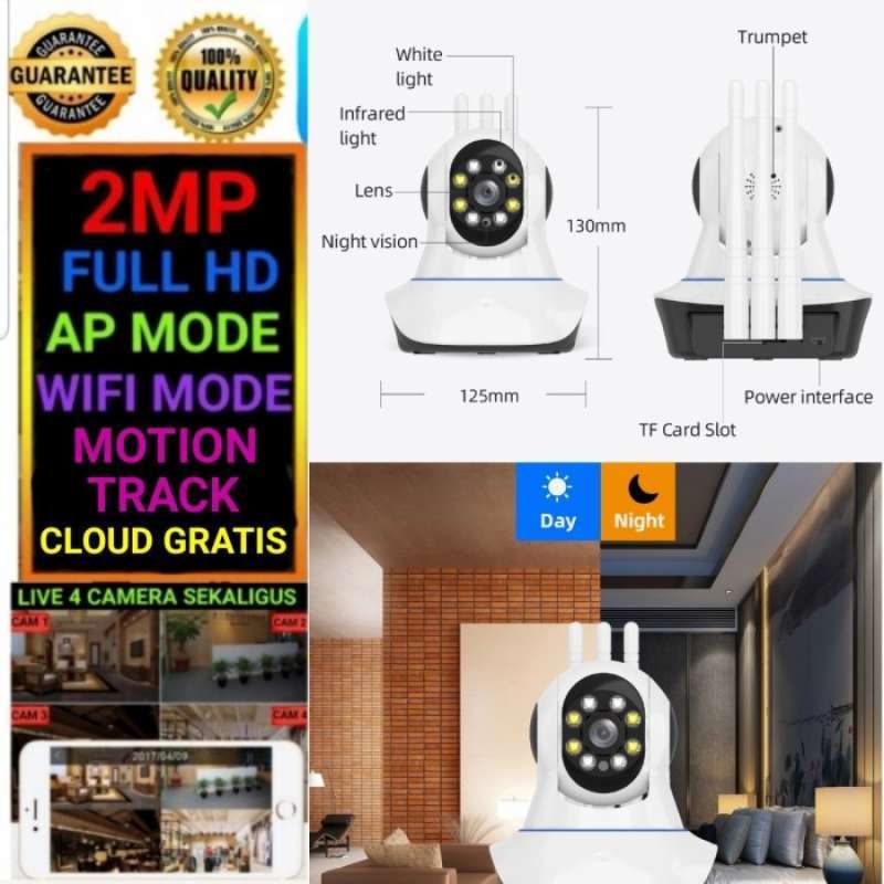 Jual V380 PRO IP CAMERA 3MP FHD 1080P All day Colorful - TANPA MEMORY ...