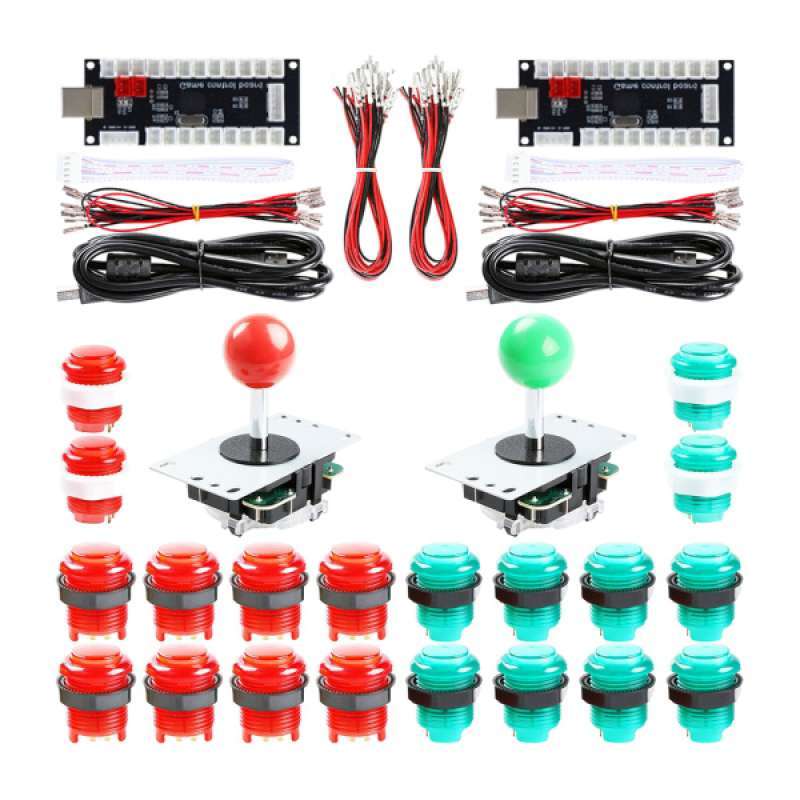 Jual 2 Player Led Arcade Games Diy Parts Kit+encoders+arcade Joysticks ...