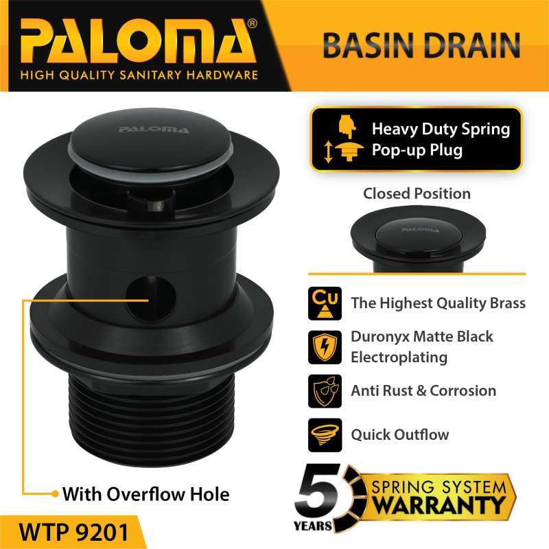 Promo Paloma Wtp 9201 Afur Wastafel Kepala Sifon Pop Up Waste Avur Washtafel Diskon 38% Di ...