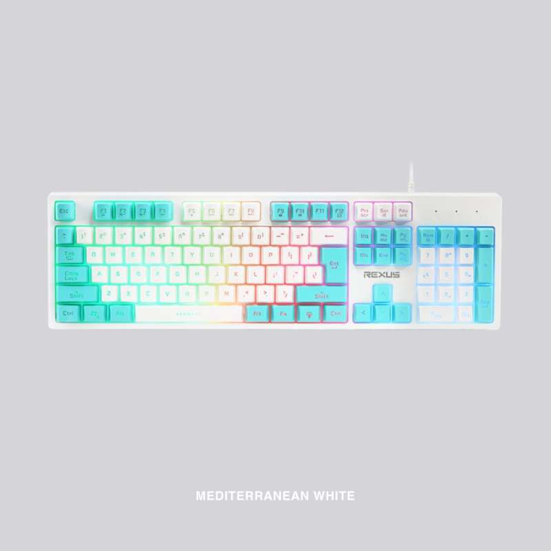 Jual Keyboard Rexus Battlefire K9E RGB | Semi-Mechanical Gaming ...