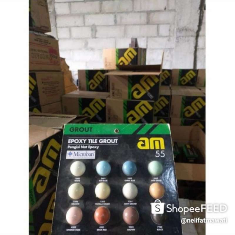 Jual Am 55 Warna Grey Orchid Epoxy Nat Keramik Dan Kolam Renang-1Kg ...