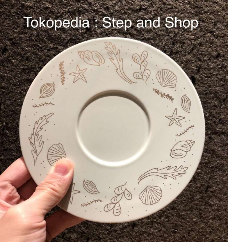 Promo Starbucks Korea Saucer Plate Ceramic - Siren Anniversary 2021 ...