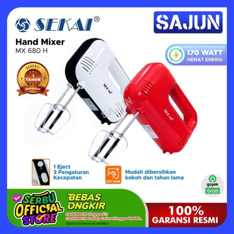 Jual Sekai Hand Mixer Mx680h Mixer Tangan 170w Mx 680h Di Seller Alfira ...