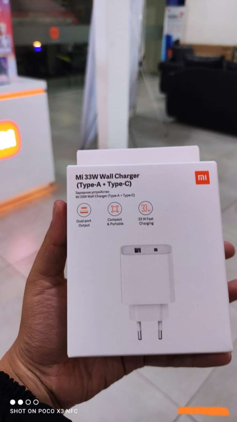 Promo XIAOMI MI 33 W WALL CHARGER (TYPE A + TYPE C) GARANSI RESMI ...