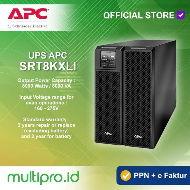 Jual Ups Apc Srt8kxli 8000watts 8000va Srt8000xli Ups 8kva Di Seller ...