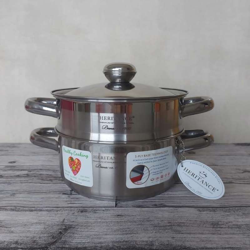 Jual Panci Kukusan 2 Tiers Steamer 20cm 2.3 Liter Bima Heritance ...