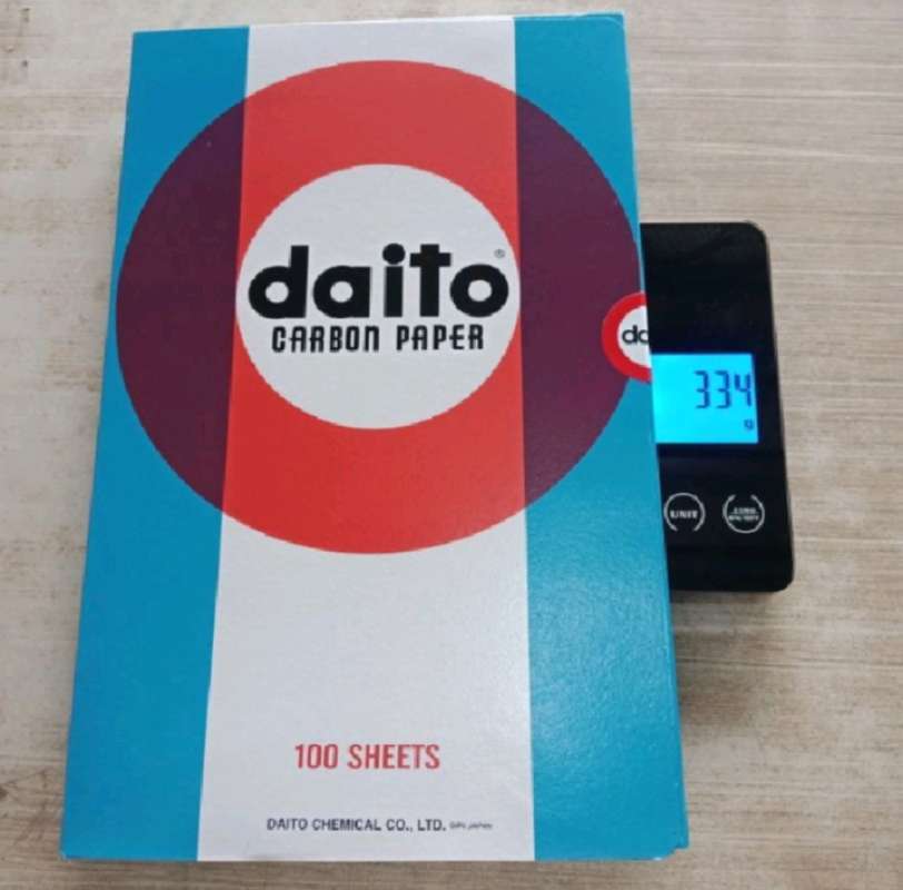 Jual Daito 100 Lembar Kertas Karbon Tembus F4 Carbon Paper Folio Hitam ...