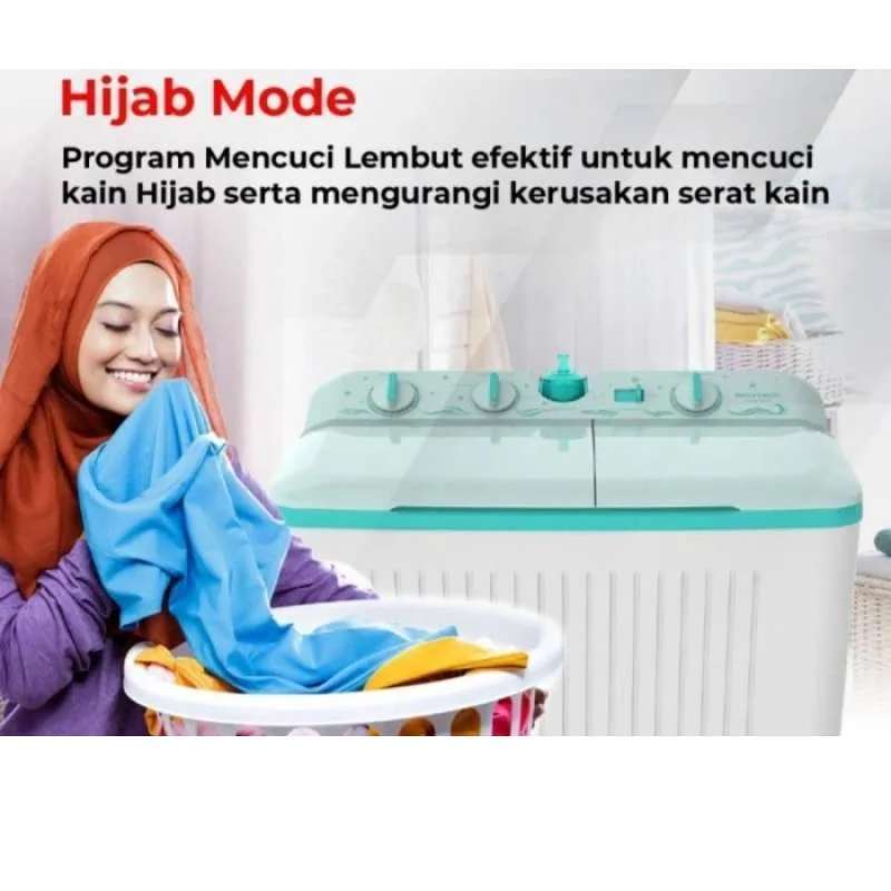 Promo Mesin Cuci Polytron 9kg 2 Tabung Pwm 9076 Diskon 8% Di Seller Seroja Elektronik Store ...