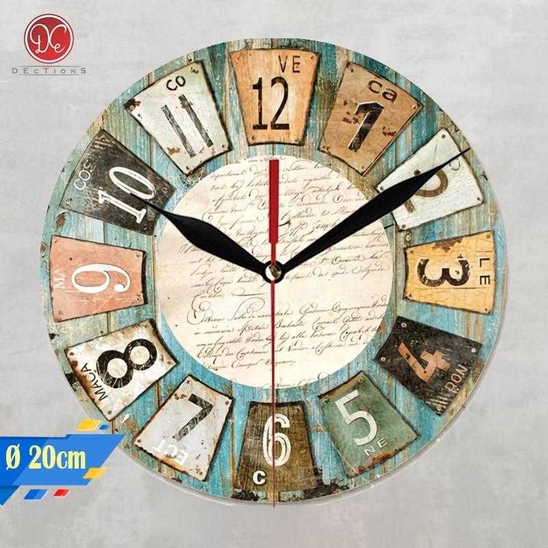 Promo Jam Dinding Unik Wood Minimalis Vintage Kayu Hiasan Dekorasi ...