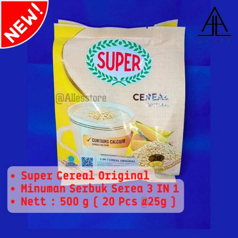 Jual Super Instant Cereal / Super vanilla 1 Pack Isi 20 Sheet 600 gram di Seller Allesstore ...