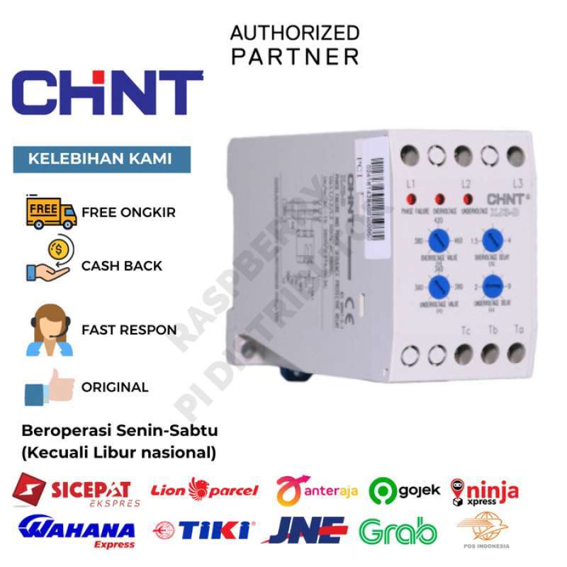 Promo CHINT XJ3-D AC 380V PHASE FAILURE RELAY Diskon 33% di Seller Umar ...