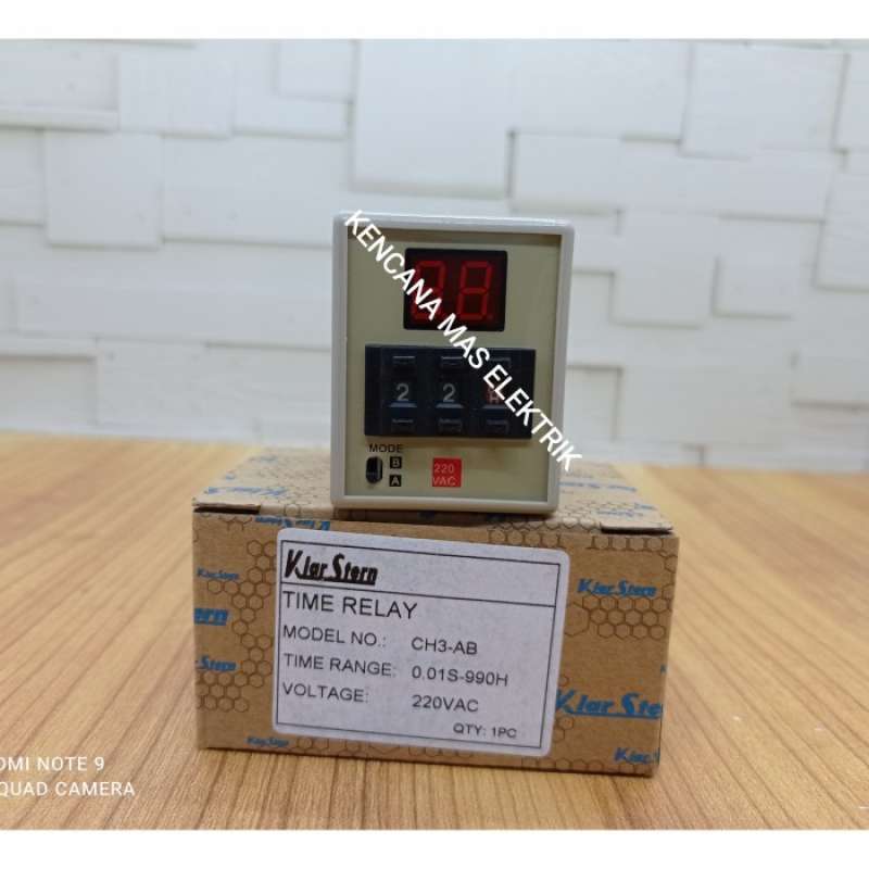 Promo TIMER DELAY RELAY CH3-AB KLARSTERN 220VAC Diskon 33% di Seller ...