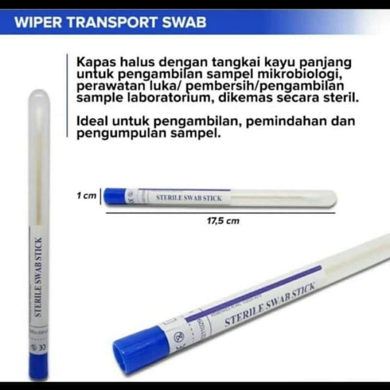Jual Cotton Swab Sterile Isi 100 Nesco| Test Tube Swab | Swab ...