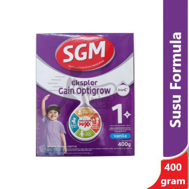 Jual Sgm Eksplor Gain Optigrow 1 Plus 400 Gram Vanilla - Susu Formula Penunjang Pertumbuhan Di ...