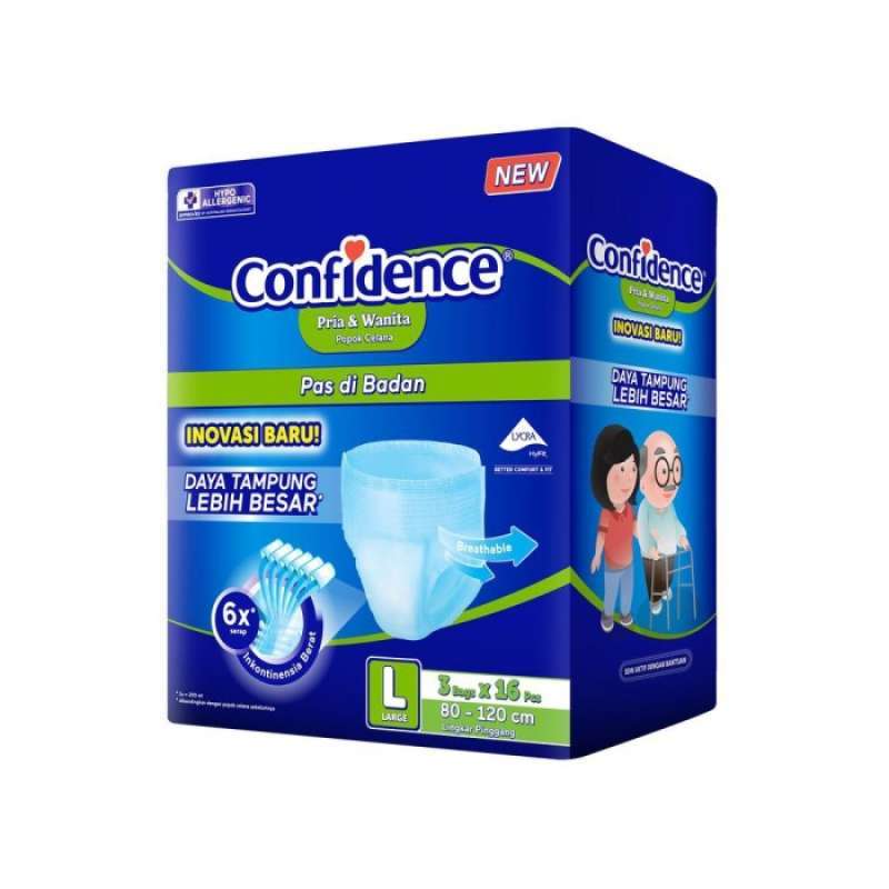 Jual Confidence Pants Heavy Flow E-pack L 3 X 16s Di Seller Nur Nur ...