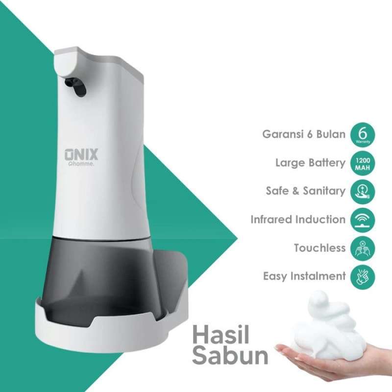 Jual Onix Homme Automatic Induction Soap Dispenser Sabun Rechargeable ...