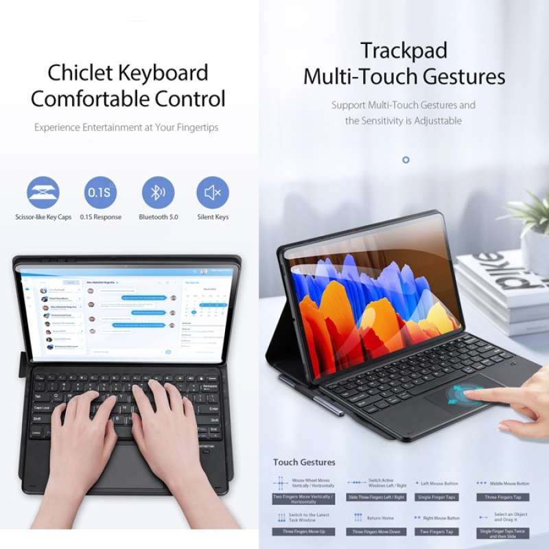 Jual Samsung Galaxy Tab S8 11 Dux Ducis Keyboard Original Touch Track ...