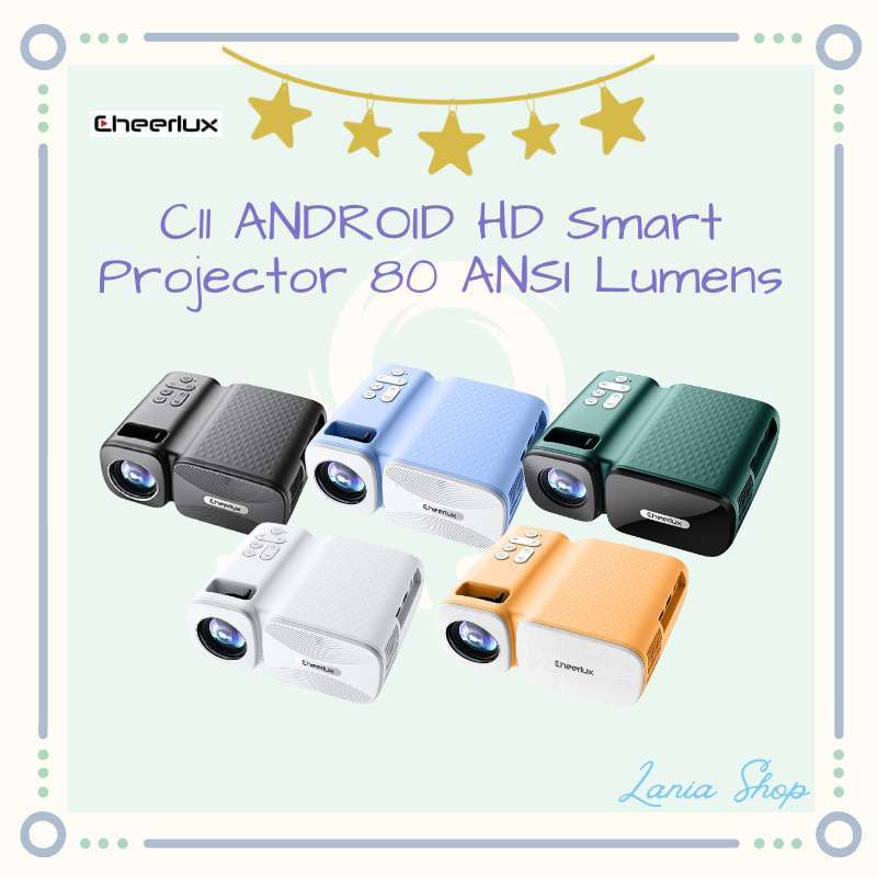 Jual Proyektor CHEERLUX C11 ANDROID HD Smart Projector 80 ANSI Lumens ...
