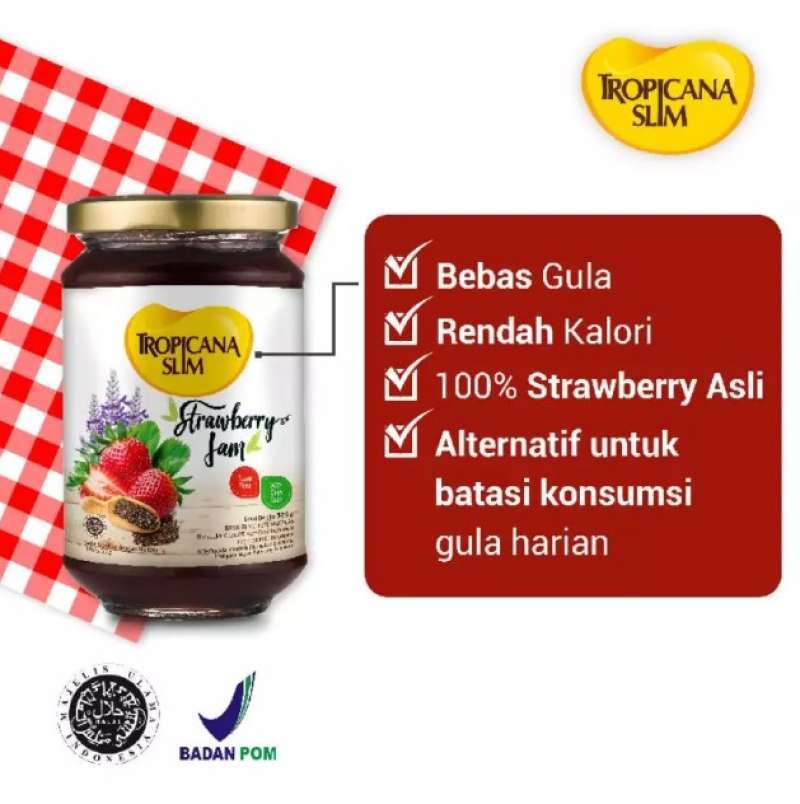 Jual Tropicana Slim Strawberry Jam Selai 375g Di Seller Hokky Fruit ...