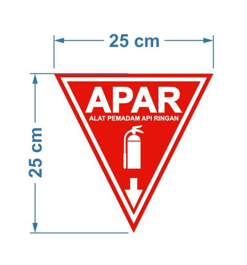 Promo Rambu Apar Alat Pemadam Api Ringan 25Cm X 25Cm Plat Alumunium ...