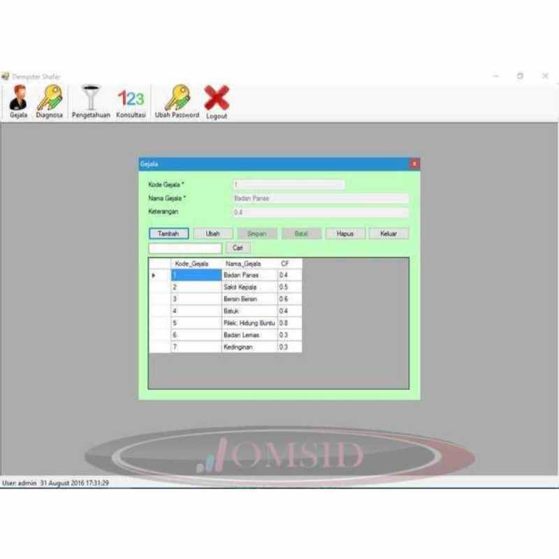 Jual Jual Source Code Sistem Pakar Metode Dempster Shafer VBNet di ... Jual Jual Source Code Sistem Pakar Metode Dempster Shafer VBNet di ...