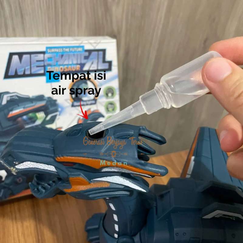 Promo Robot Dinosaurus Naga Asap Dino Batre Berjalan Lampu Dan Suara ...