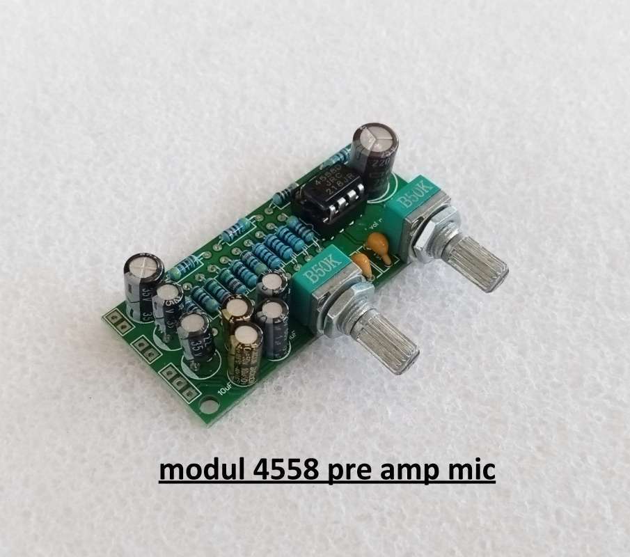 Jual Modul Pre Amp Mic 4558 2 Mic di Seller mel store - Miagan, Kab ...
