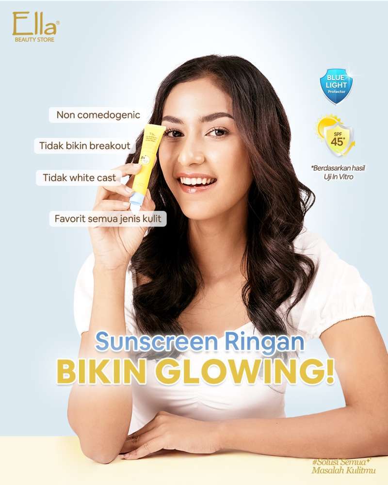 Jual ELLA SKINCARE UV Intensive Protector Sunscreen with 8X Hyaluronic ...