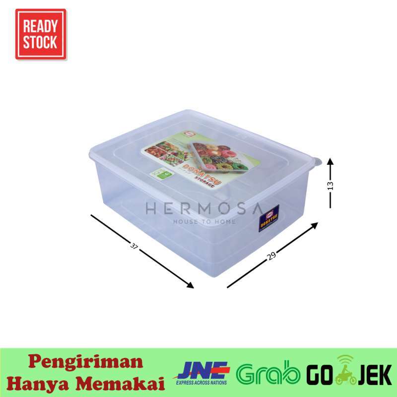 Jual Shinpo 306 L Donatsu Sealware Kotak Wadah Tempat Kue Donat Makanan ...