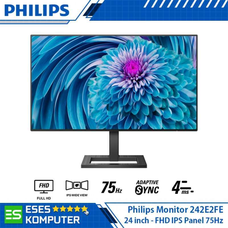 Jual Monitor Led Philips 242e2fe | 24 Inch Fhd Ips 75hz Di Seller Eses ...