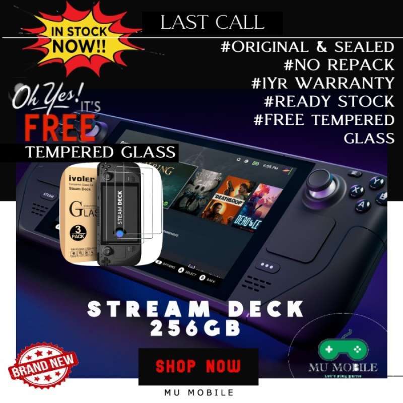 Promo BRAND NEW STREAM DECK VALVE HANDHELD PC GAMING US (256GB) Diskon ...