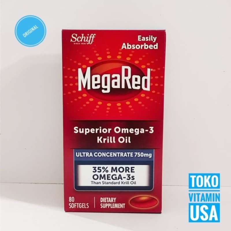 Promo Schiff MegaRed Superior Omega -3 Krill Oil 750 mg isi 80 Softgels ...