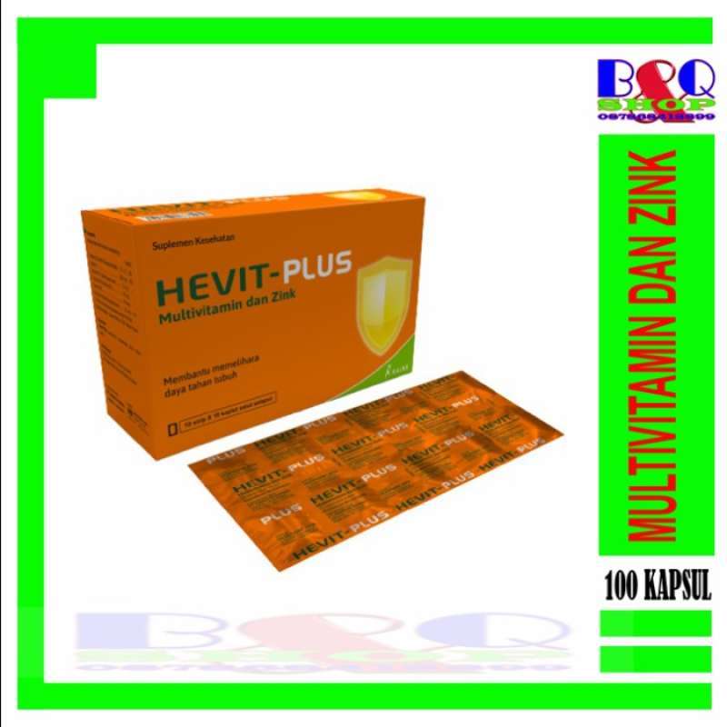 Jual Hevit Plus Multivitamin & Zink 1 Box (100 Tablet) Di Seller Anes ...