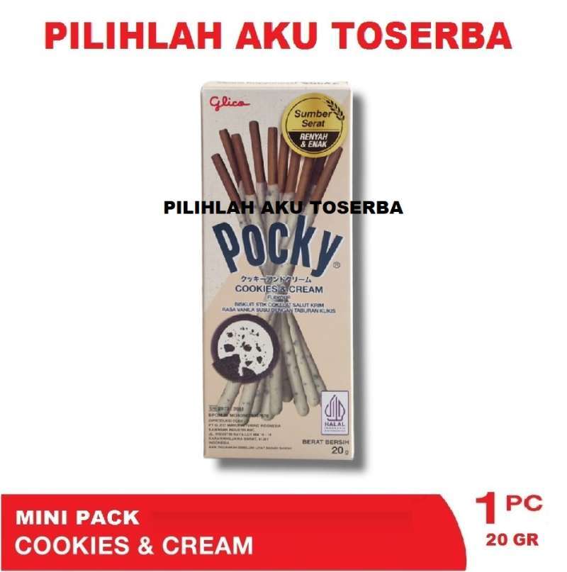 Promo Glico Pocky MINI PACK COOKIES & CREAM - ( HARGA PER BOX ) Diskon ...