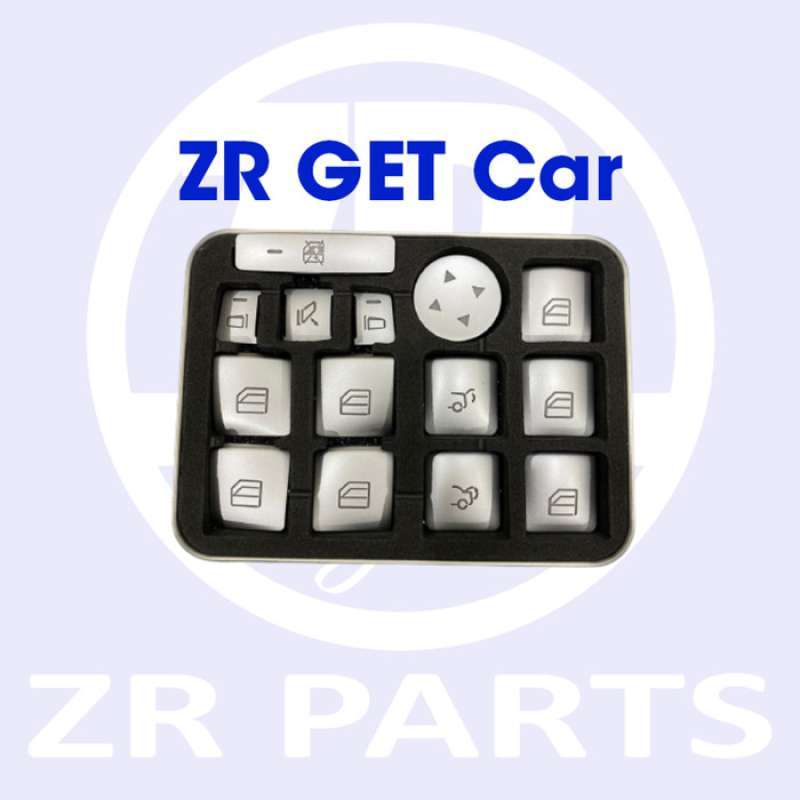 Promo Cover Tombol Switch Power Window Silver Mercedes Benz W204 W212 ...