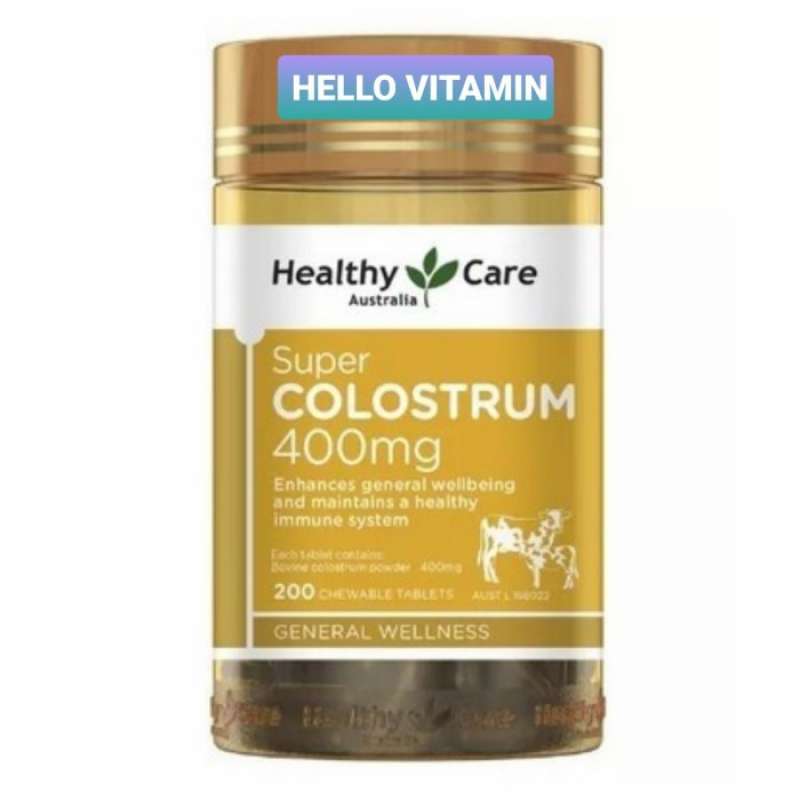 Jual Healthy Care Super Colostrum 400mg -200 Chewable Tablet Di Seller ...