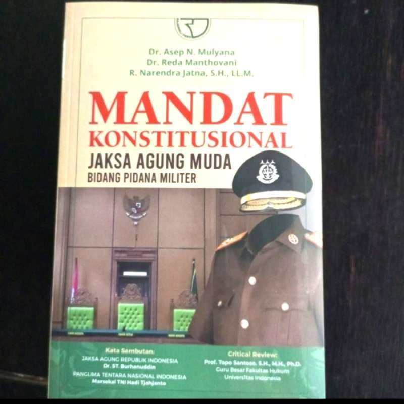 Promo BUKU MANDAT KONSTITUSIONAL JAKSA AGUNG MUDA ORIGINAL - Dr Asep ...