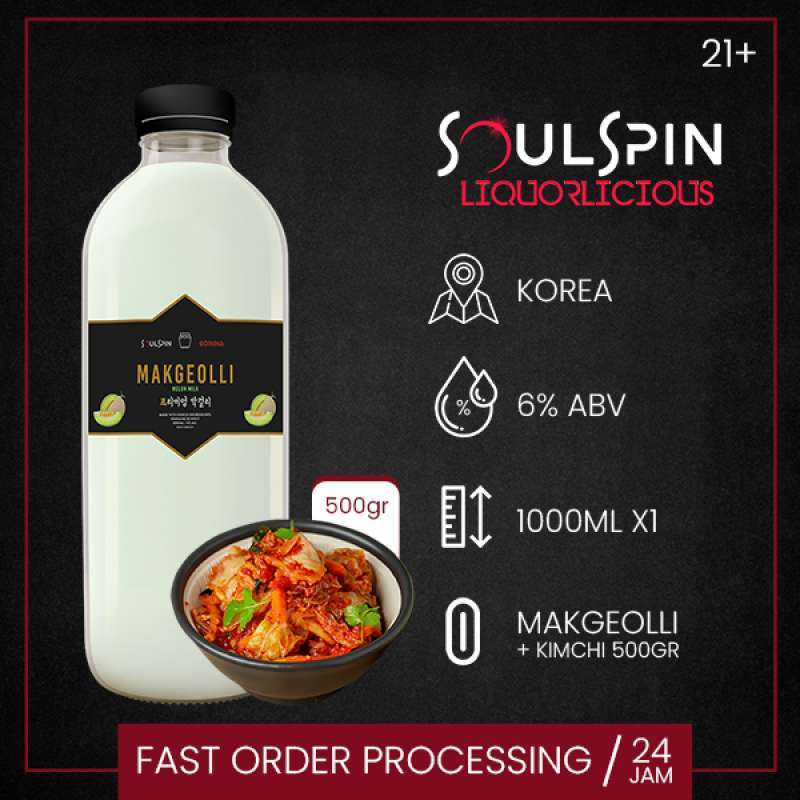 Jual Makgeolli Melon 1000ml + Kimchi 500gr di Seller SOULSPIN ...