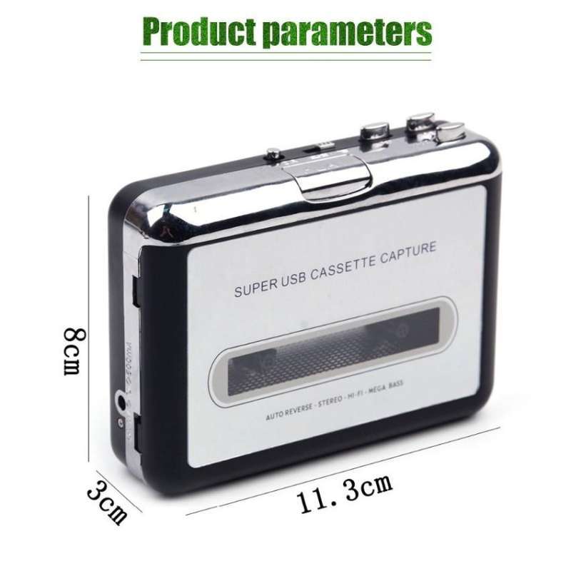 Jual Konverter Kaset USB Casette Tape Player To Mp3 Converter - Ezcap ...
