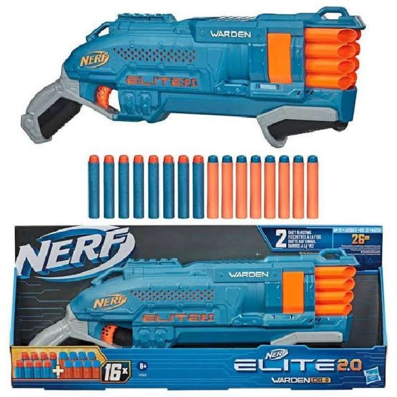 Jual Nerf Elite 2.0 Warden DB 8 Hasbro Original blaster di Seller KSM ...