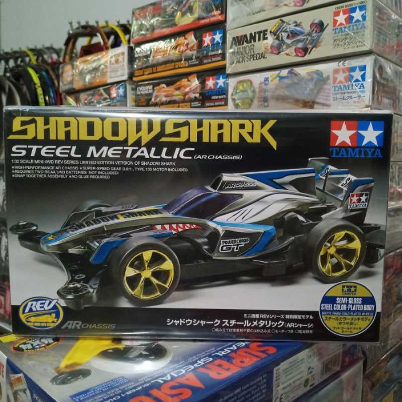 Promo Tamiya Mini 4wd Shadow shark steel metallic Diskon 23% di Seller ...