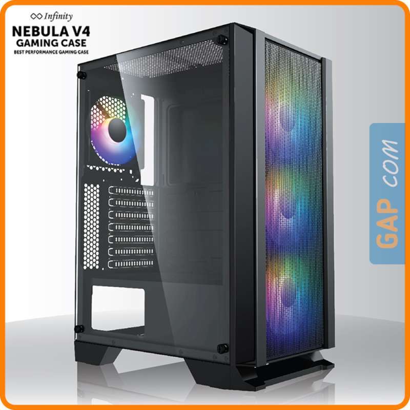 Jual Casing/Case Komputer/PC INFINITY NEBULA V4 Tempered Gaming Case di ...