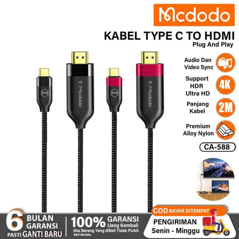 Promo Kabel MHL USB Type C To HDMI 4K Ultra HD Kabel Converter HDTV ...