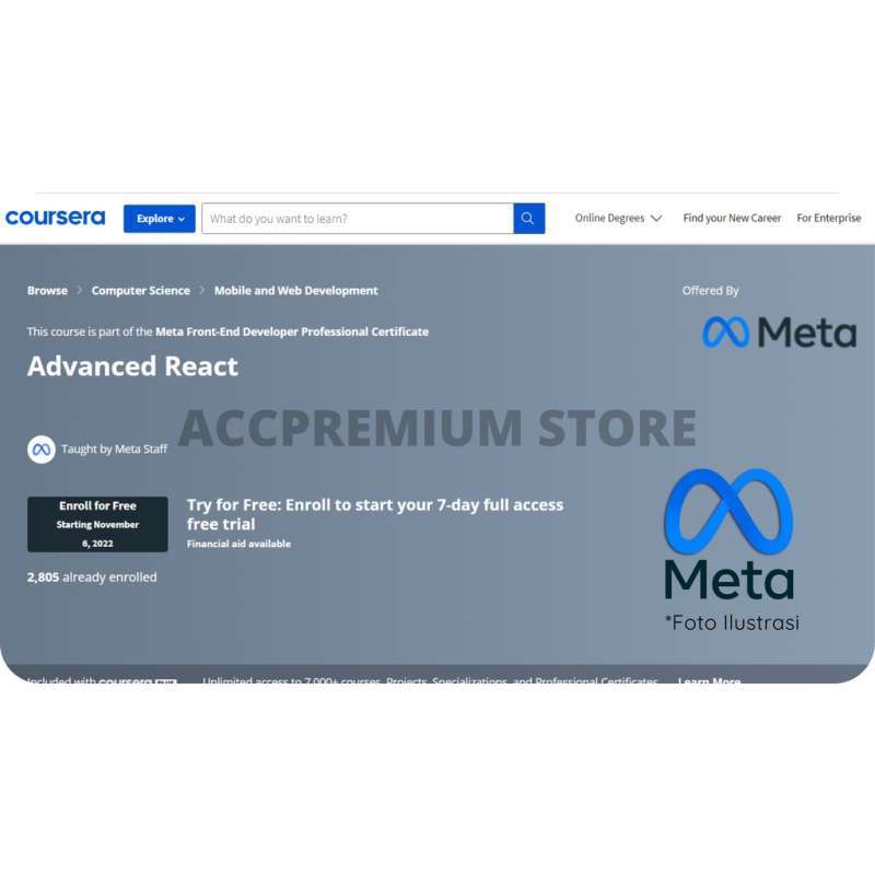 Jual Bundle Coursera Meta Front-end Developer Professional Certificate ...