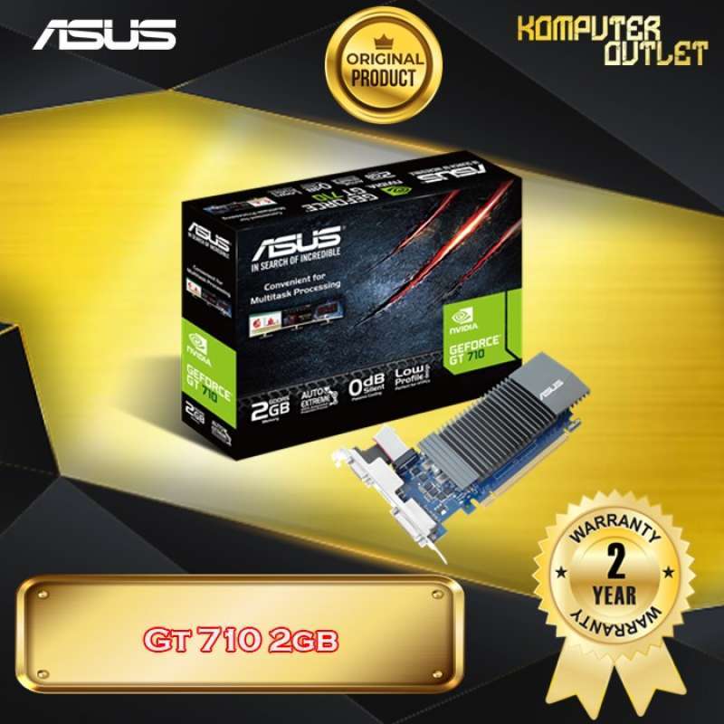 Jual VGA ASUS GEFORCE GT 710 2GB GDDR5 NVIDIA GT730-SL-2GD5-BRK di Seller Komputeroutlet ...
