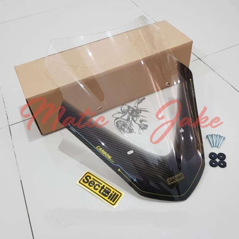Jual SECTBILL Windshield Visor Vector Carbon Series Yamaha Nmax di ...