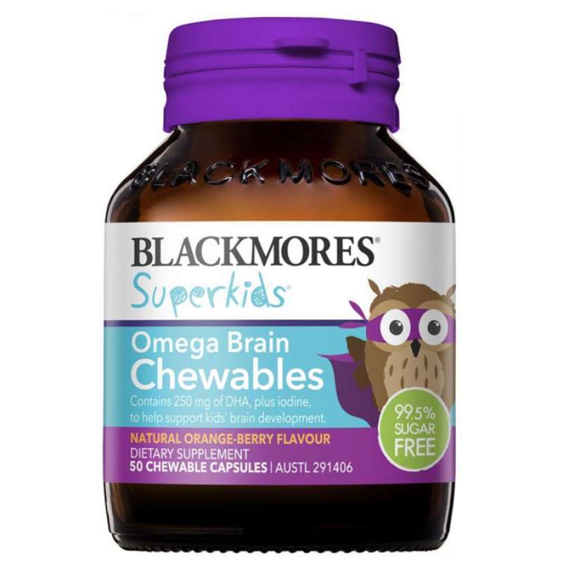 Promo BLACKMORES Superkids Omega Brain Chewables (50 capsules) Diskon ...