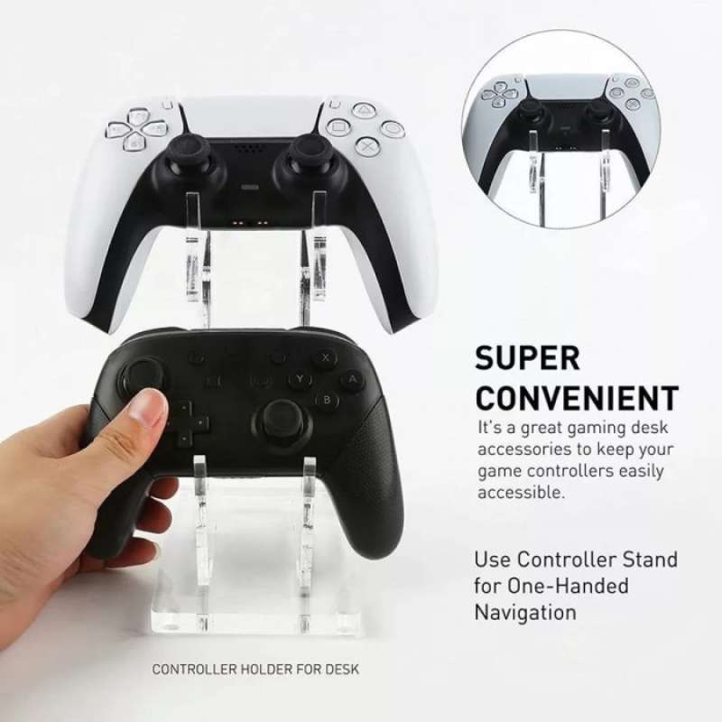 Promo Vertical Dual Controller Stand Holder Ps4 Ps5 Dualsense Dualshock ...