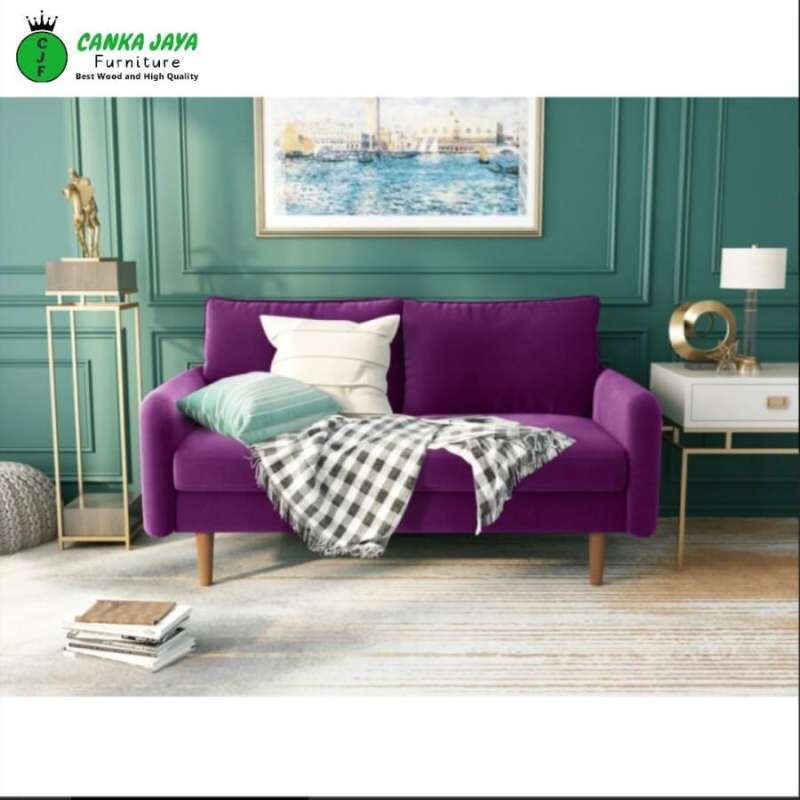 Jual Kursi Bangku Sofa Santai Minimalis Model 2 Seater Cilla Murah Di ...